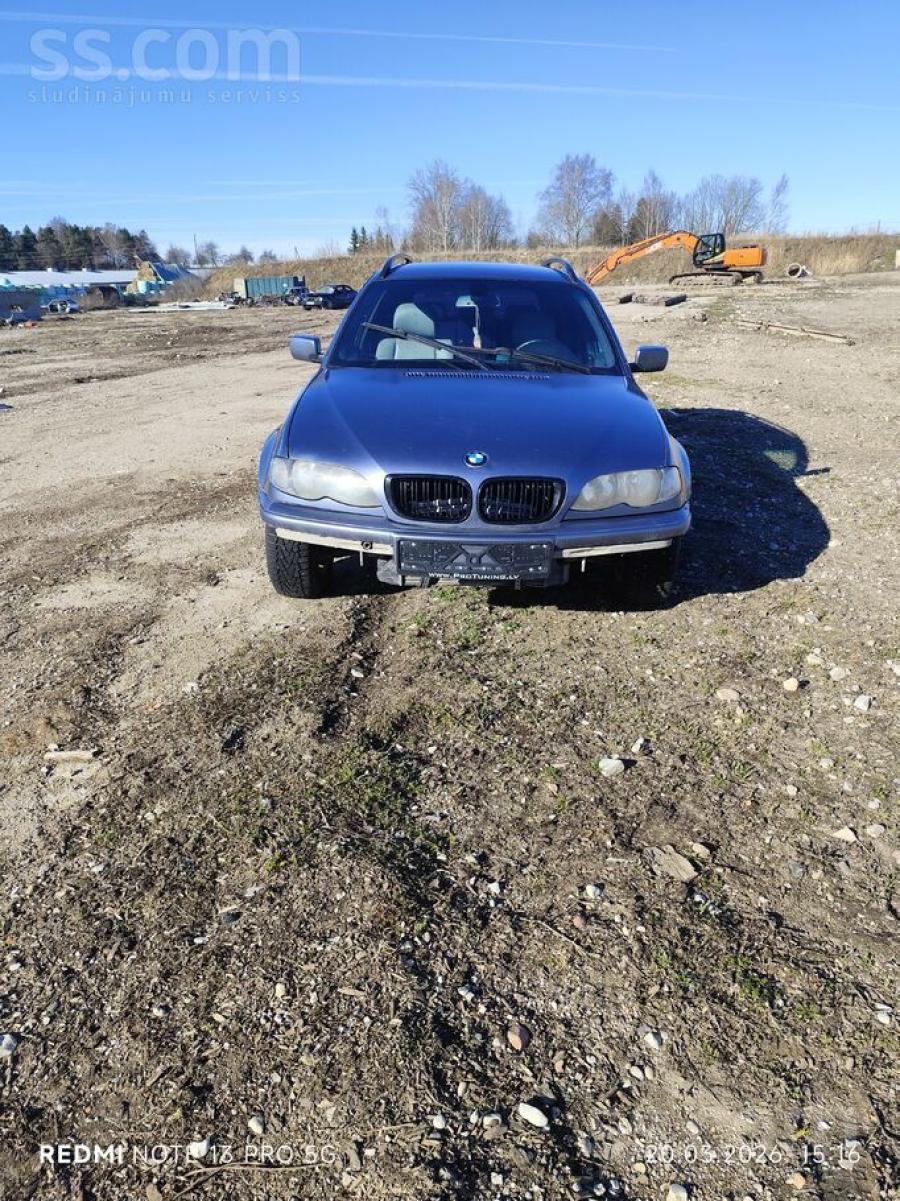 Blue BMW 318 2004 in Kuldiga, with an engine capacity of 2.00 L and mileage of 300 thousand km for 600 €, photo 7 on AUTOMOTO.COM.LV