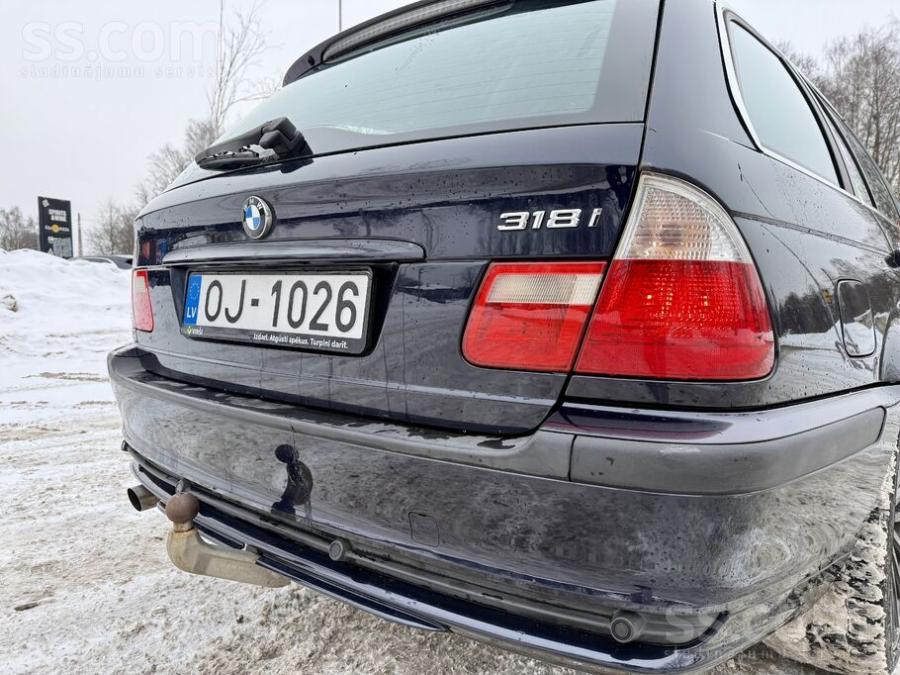 Blue BMW 318 2005 in Riga, with an engine capacity of 2.00 L and mileage of 183 thousand km for 2450 €, photo 9 on AUTOMOTO.COM.LV