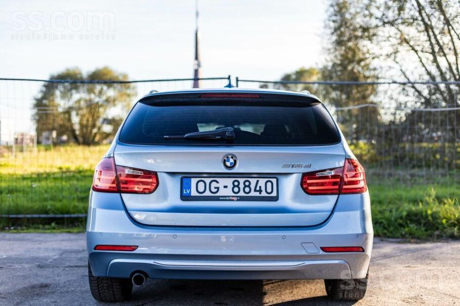 Zils BMW 318 2013 Rīga, ar dzinēja tilpumu 2.00 L un nobraukumu 208 tūkst. km par 9990 €, foto 8 vietnē AUTOMOTO.COM.LV