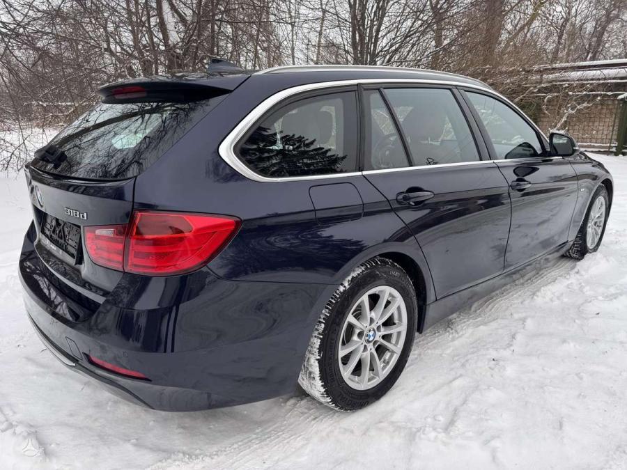 Blue BMW 318 2013 in Siauliai, with an engine capacity of 2.00 L and mileage of 233 thousand km for 6650 €, photo 8 on AUTOMOTO.COM.LV