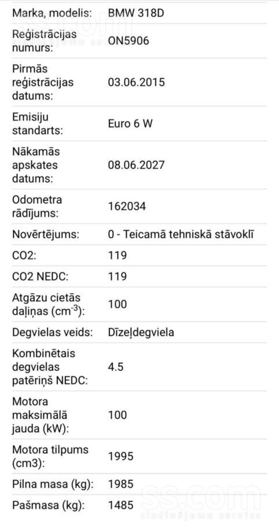 Brūns BMW 318 2015 Rīga, ar dzinēja tilpumu 2.00 L un nobraukumu 162 tūkst. km par 9950 €, foto 20 vietnē AUTOMOTO.COM.LV