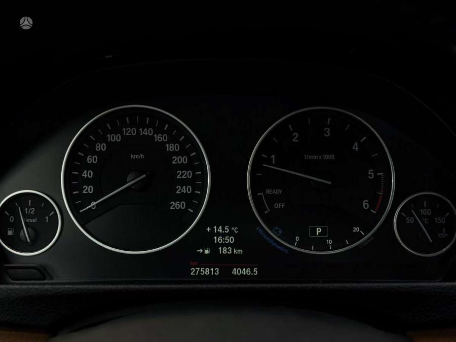 Black BMW 318 Gran Turismo 2013 in Vilnius, with an engine capacity of 2.00 L and mileage of 276 thousand km for 8990 €, photo 31 on AUTOMOTO.COM.LV