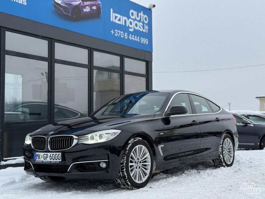Black BMW 318 Gran Turismo 2015 in Vilnius, with an engine capacity of 2.00 L and mileage of 187 thousand km for 11550 €, photo 1 on AUTOMOTO.COM.LV