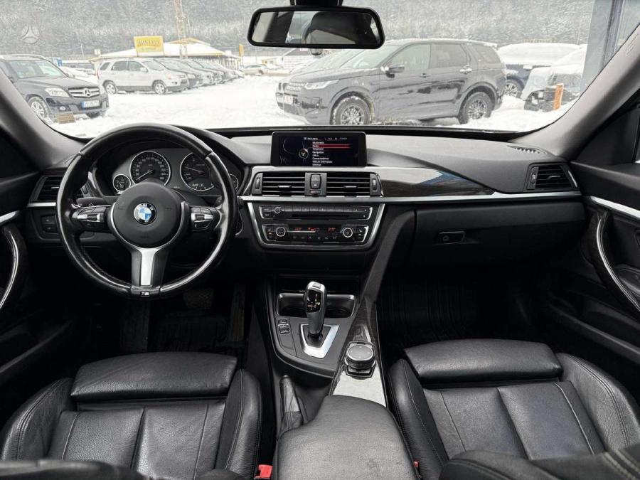 Black BMW 318 Gran Turismo 2015 in Vilnius, with an engine capacity of 2.00 L and mileage of 187 thousand km for 11550 €, photo 5 on AUTOMOTO.COM.LV