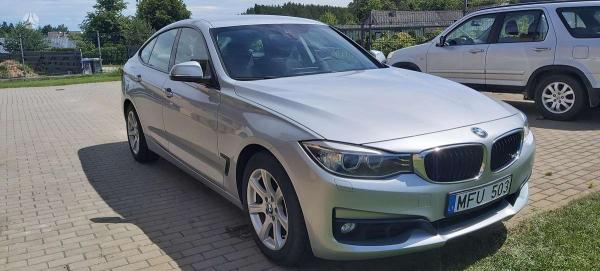 Grey BMW 318 Gran Turismo 2015 in Vilnius, with an engine capacity of 2.00 L and mileage of 350 thousand km for 6990 €, photo 1 on AUTOMOTO.COM.LV