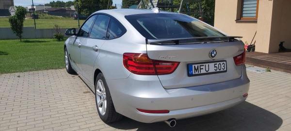 Grey BMW 318 Gran Turismo 2015 in Vilnius, with an engine capacity of 2.00 L and mileage of 350 thousand km for 6990 €, photo 4 on AUTOMOTO.COM.LV