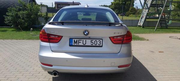 Grey BMW 318 Gran Turismo 2015 in Vilnius, with an engine capacity of 2.00 L and mileage of 350 thousand km for 6990 €, photo 5 on AUTOMOTO.COM.LV