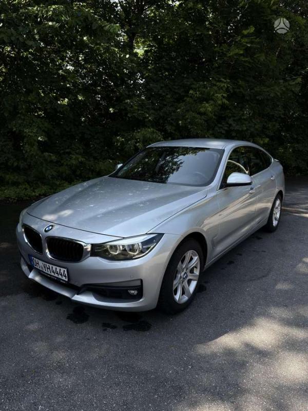 Pelēks BMW 318 Gran Turismo 2018 Kauņa, ar dzinēja tilpumu 1.80 L un nobraukumu 189 tūkst. km par 12700 €, foto  vietnē AUTOMOTO.COM.LV