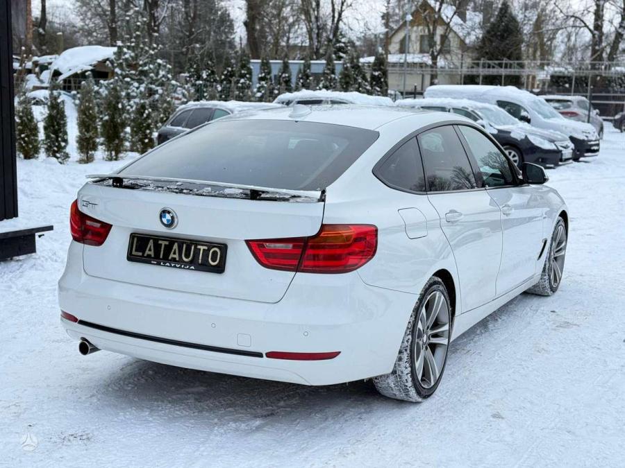 White BMW 318 Gran Turismo 2013 in Riga, with an engine capacity of 2.00 L and mileage of 349 thousand km for 8700 €, photo 5 on AUTOMOTO.COM.LV