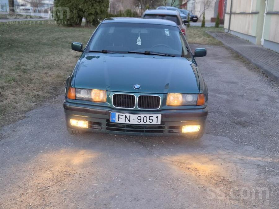 Зеленый БМВ 318 1993 в Лиепая, объемом двигателя 1.80 л и пробегом 243 тыс. км за 3550 €, фото 6 на AUTOMOTO.COM.LV