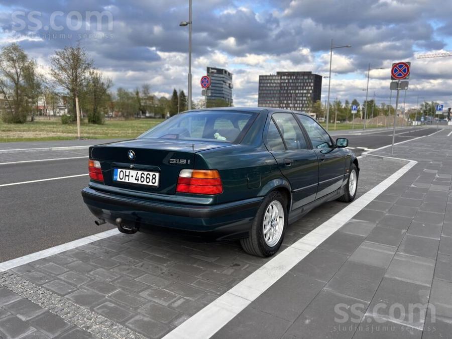 Зеленый БМВ 318 1997 в Рига, объемом двигателя 1.80 л и пробегом 215 тыс. км за 3950 €, фото 5 на AUTOMOTO.COM.LV