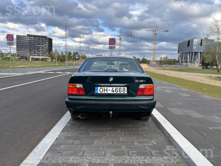 Зеленый БМВ 318 1997 в Рига, объемом двигателя 1.80 л и пробегом 215 тыс. км за 3950 €, фото 6 на AUTOMOTO.COM.LV