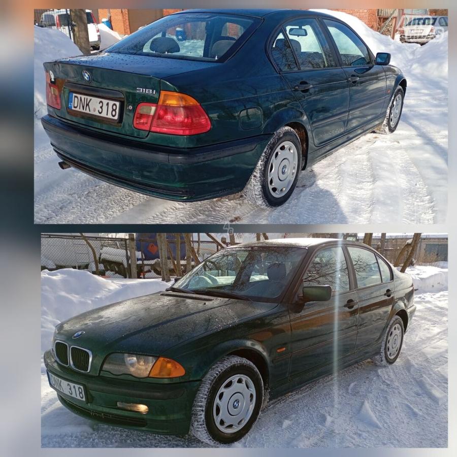 Zaļš BMW 318 1998 Utena, ar dzinēja tilpumu 1.80 L un nobraukumu 324 tūkst. km par 1599 €, foto 1 vietnē AUTOMOTO.COM.LV