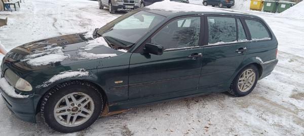Green BMW 318 2001 in Aluksne, with an engine capacity of 1.80 L and mileage of 309 thousand km for 1200 €, photo 1 on AUTOMOTO.COM.LV