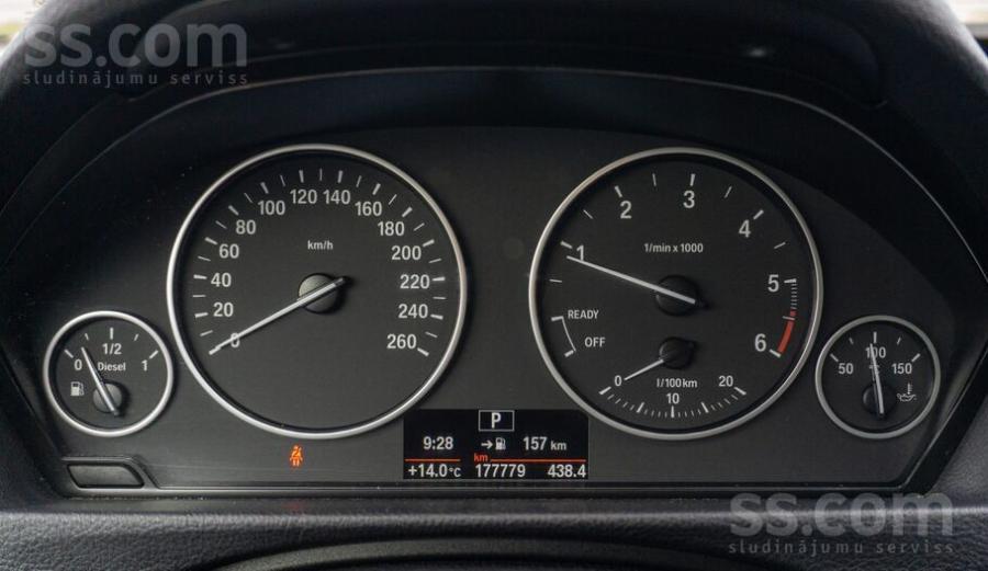 Grey BMW 318 2016 in Riga, with an engine capacity of 2.00 L and mileage of 178 thousand km for 14290 €, photo 24 on AUTOMOTO.COM.LV