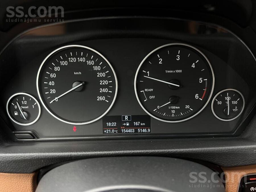Grey BMW 318 2019 in Riga, with an engine capacity of 2.00 L and mileage of 154 thousand km for 15790 €, photo 24 on AUTOMOTO.COM.LV
