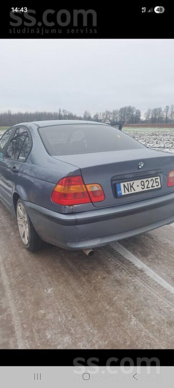 Grey BMW 318 2002 in Valmiera, with an engine capacity of 2.00 L and mileage of 259 thousand km for 1600 €, photo 5 on AUTOMOTO.COM.LV