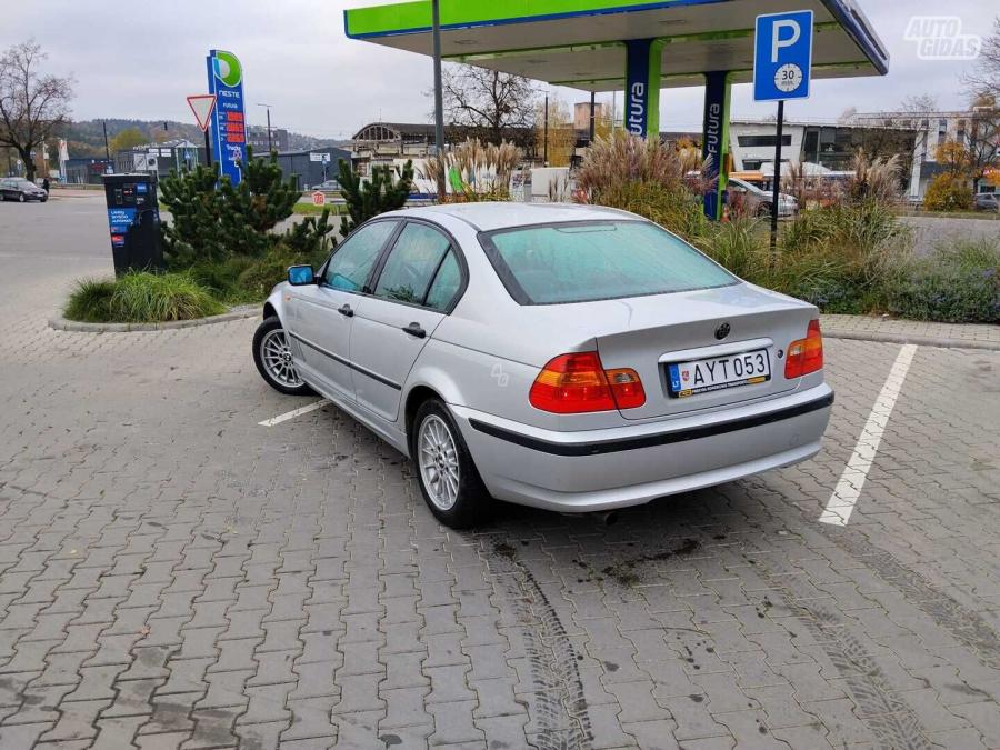 Pelēks BMW 318 2003 Viļņa, ar dzinēja tilpumu 2.00 L un nobraukumu 235 tūkst. km par 1999 €, foto 6 vietnē AUTOMOTO.COM.LV