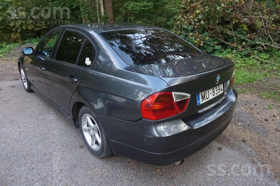 Grey BMW 318 2007 in Jurmala, with an engine capacity of 2.00 L and mileage of 371 thousand km for 2799 €, photo 4 on AUTOMOTO.COM.LV