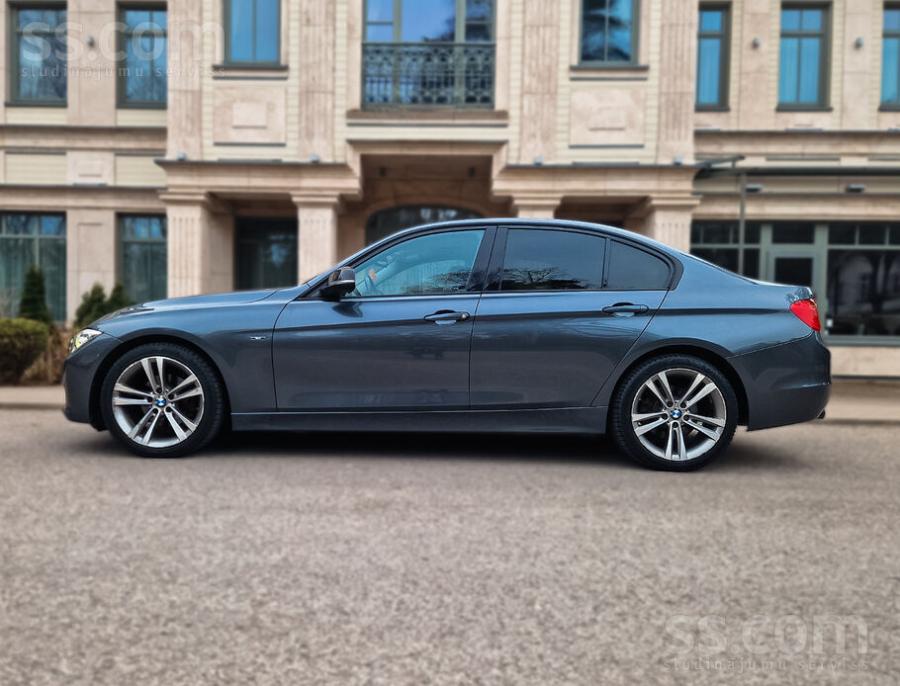 Grey BMW 318 2014 in Riga, with an engine capacity of 2.00 L and mileage of 270 thousand km for 9650 €, photo 3 on AUTOMOTO.COM.LV
