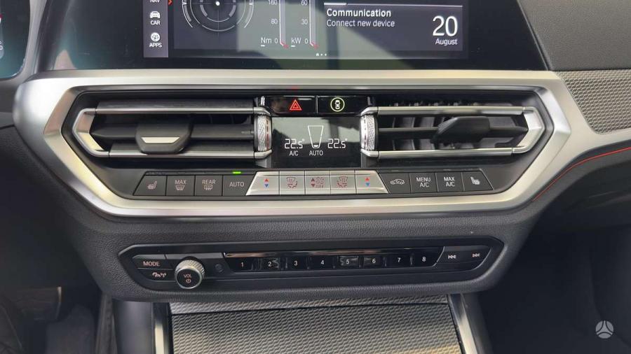 Grey BMW 318 2022 in Marijampole, with an engine capacity of 2.00 L and mileage of 218 thousand km for 23999 €, photo 23 on AUTOMOTO.COM.LV