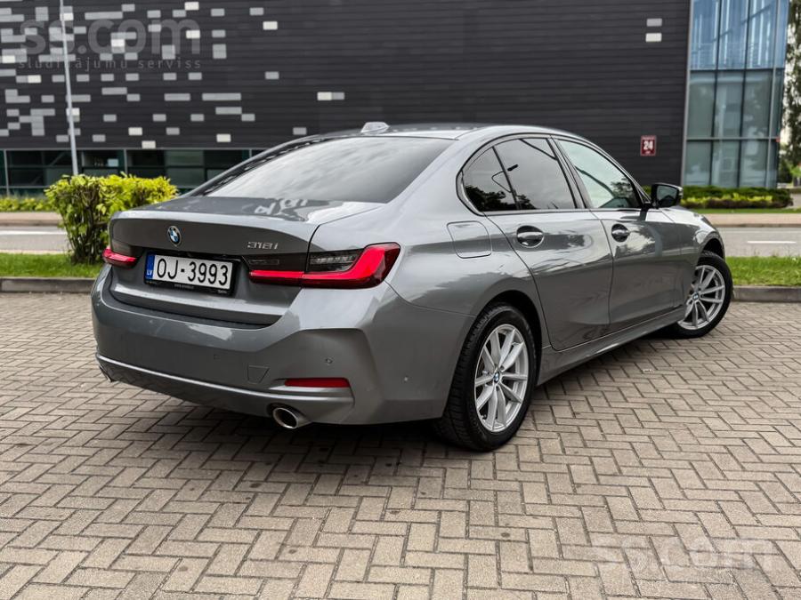 Grey BMW 318 2024 in Jelgava, with an engine capacity of 2.00 L and mileage of 61 thousand km for 24995 €, photo 8 on AUTOMOTO.COM.LV