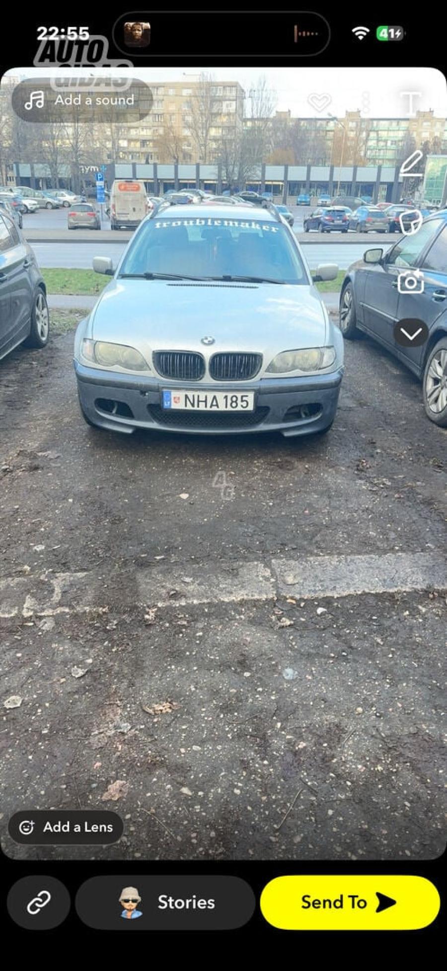 Grey BMW 318 2003 in Kaunas, with an engine capacity of 2.00 L and mileage of 353 thousand km for 1750 €, photo 1 on AUTOMOTO.COM.LV