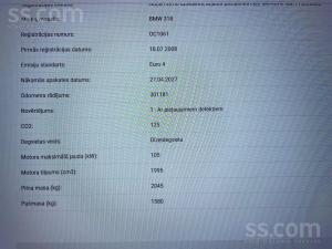 Pelēks BMW 318 2008 Rīga, ar dzinēja tilpumu 2.00 L un nobraukumu 302 tūkst. km par 2890 €, foto 17 vietnē AUTOMOTO.COM.LV