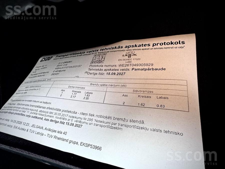 Pelēks BMW 318 2008 Jelgava, ar dzinēja tilpumu 2.00 L un nobraukumu 0 tūkst. km par 4950 €, foto 21 vietnē AUTOMOTO.COM.LV