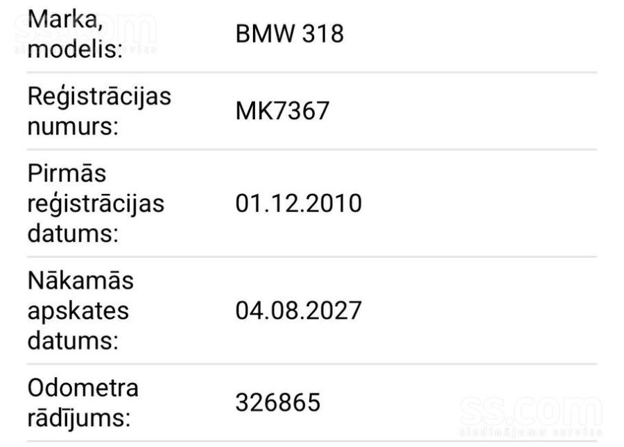 Pelēks BMW 318 2010 Rīga, ar dzinēja tilpumu 2.00 L un nobraukumu 327 tūkst. km par 4490 €, foto 30 vietnē AUTOMOTO.COM.LV