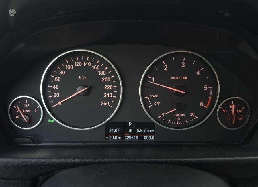 Grey BMW 318 2013 in Panevezys, with an engine capacity of 2.00 L and mileage of 230 thousand km for 5499 €, photo 18 on AUTOMOTO.COM.LV