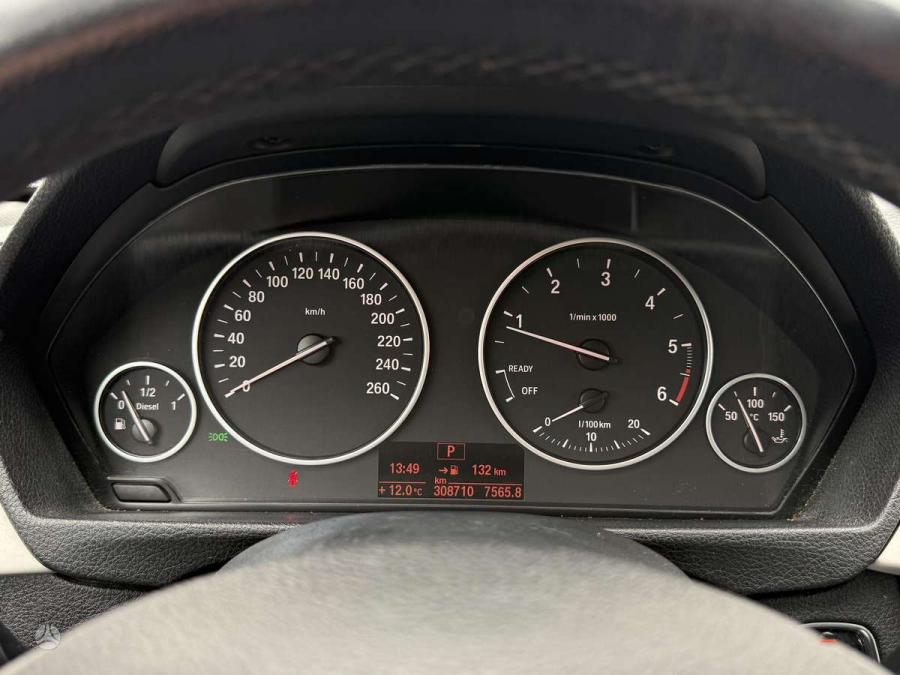 Grey BMW 318 2013 in Vilnius, with an engine capacity of 2.00 L and mileage of 309 thousand km for 5900 €, photo 18 on AUTOMOTO.COM.LV