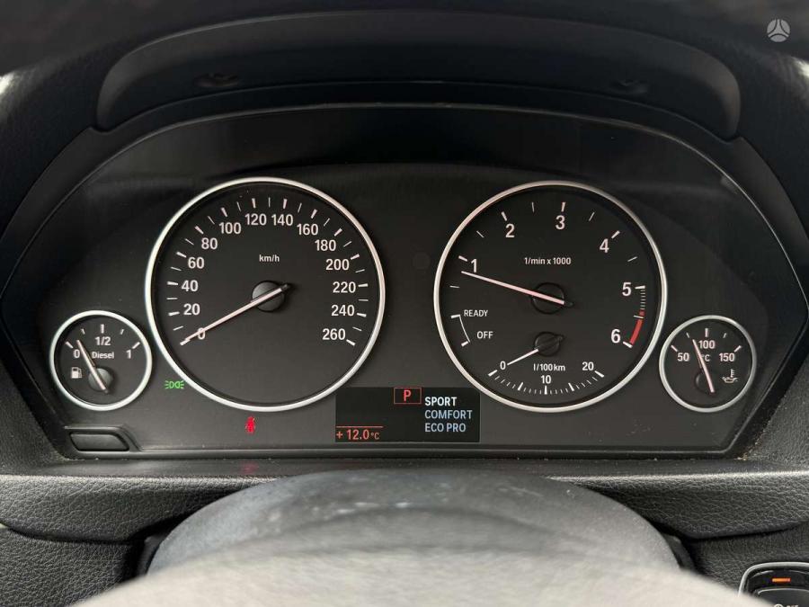 Grey BMW 318 2013 in Vilnius, with an engine capacity of 2.00 L and mileage of 309 thousand km for 5900 €, photo 19 on AUTOMOTO.COM.LV