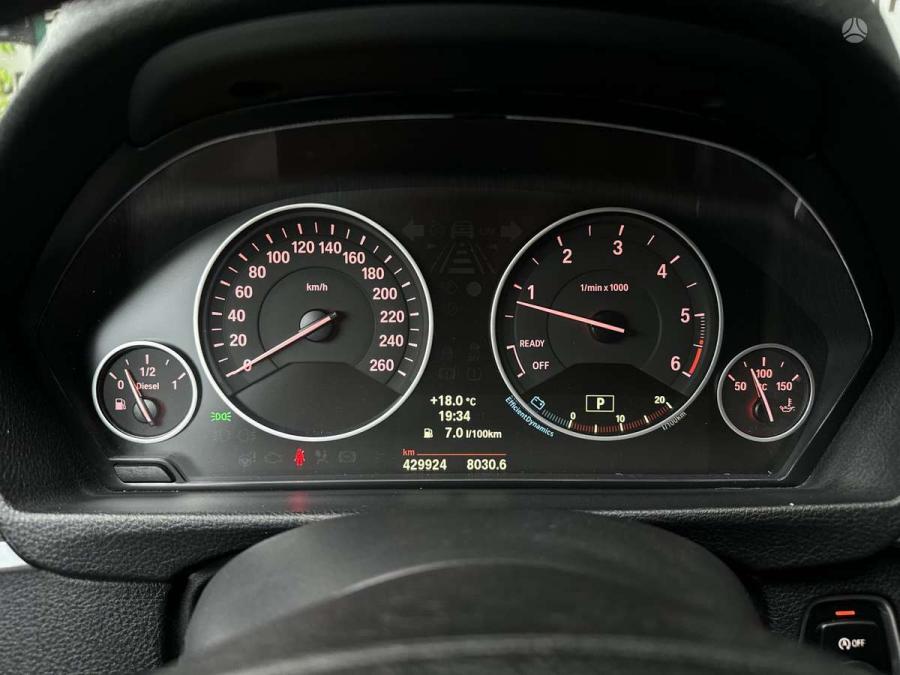 Grey BMW 318 2013 in Vilnius, with an engine capacity of 2.00 L and mileage of 430 thousand km for 6100 €, photo 20 on AUTOMOTO.COM.LV