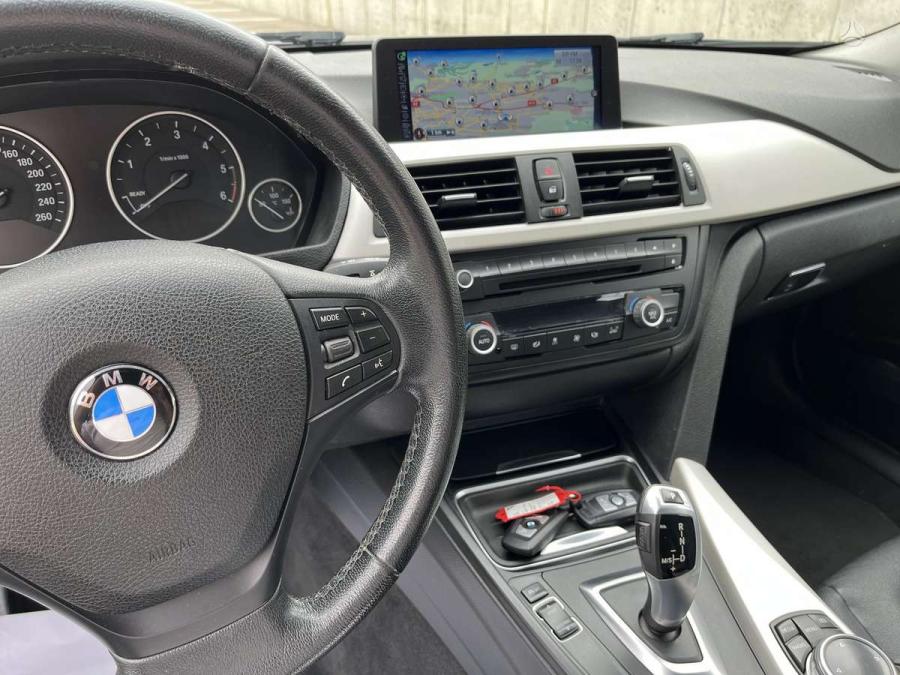 Grey BMW 318 2014 in Vilnius, with an engine capacity of 2.00 L and mileage of 293 thousand km for 6499 €, photo 28 on AUTOMOTO.COM.LV