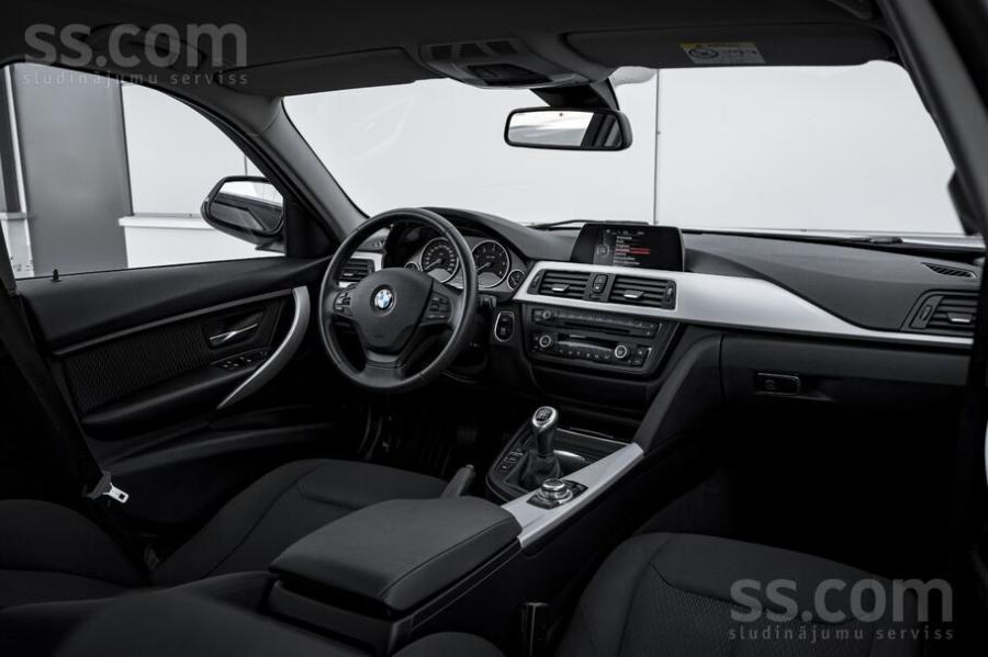 Grey BMW 318 2014 in Riga, with an engine capacity of 2.00 L and mileage of 214 thousand km for 7490 €, photo 15 on AUTOMOTO.COM.LV