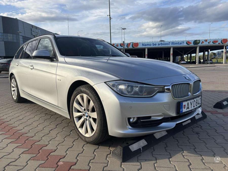 Grey BMW 318 2014 in Vilnius, with an engine capacity of 2.00 L and mileage of 344 thousand km for 7700 €, photo 1 on AUTOMOTO.COM.LV