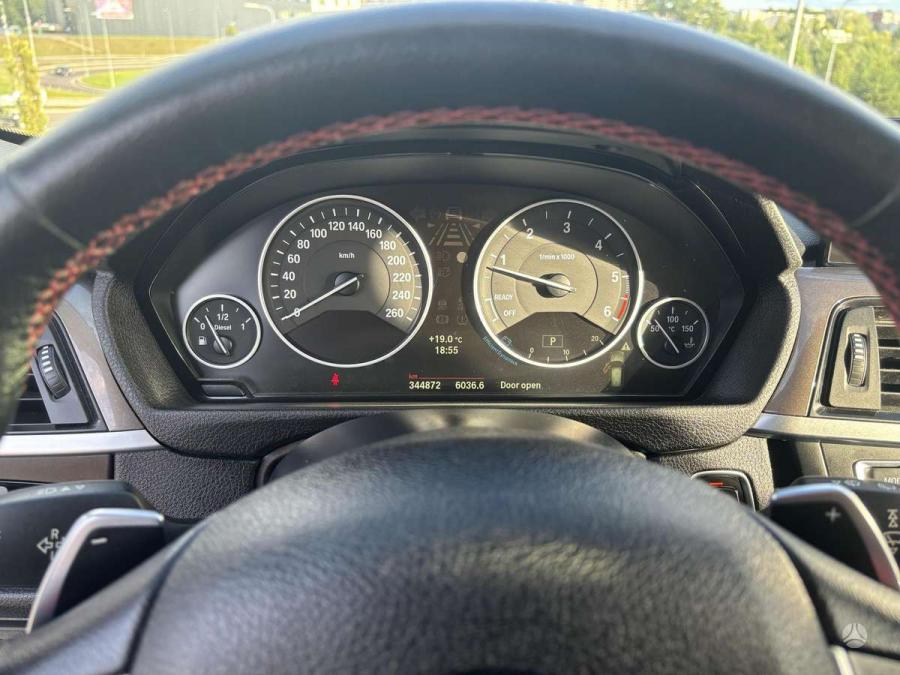Grey BMW 318 2014 in Vilnius, with an engine capacity of 2.00 L and mileage of 344 thousand km for 7700 €, photo 13 on AUTOMOTO.COM.LV