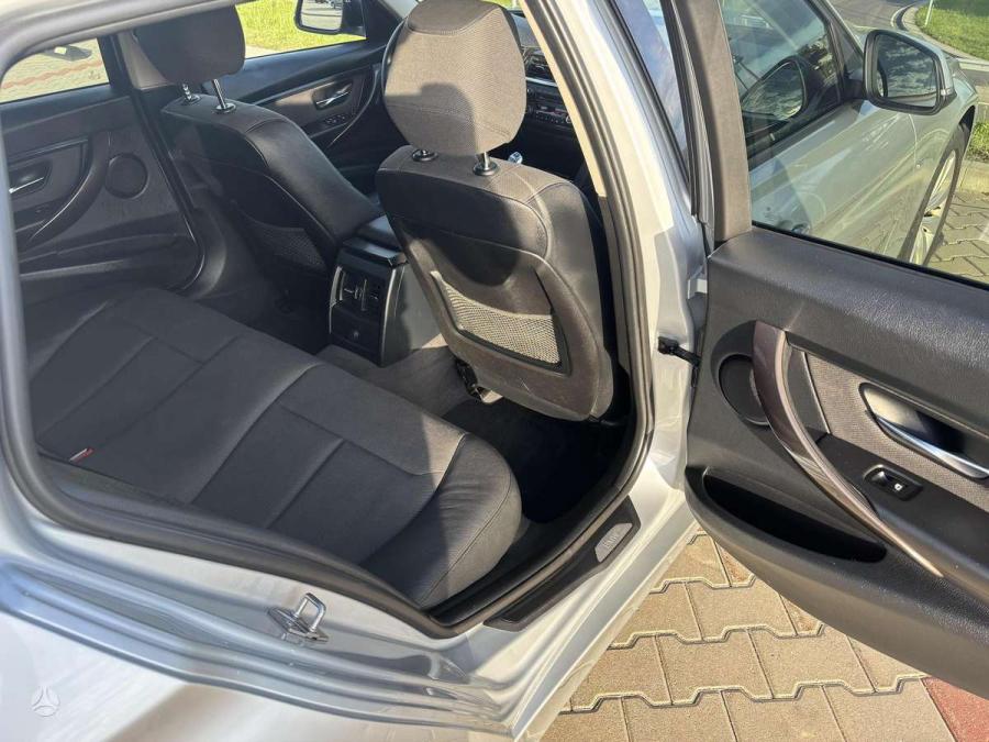 Grey BMW 318 2014 in Vilnius, with an engine capacity of 2.00 L and mileage of 344 thousand km for 7700 €, photo 21 on AUTOMOTO.COM.LV