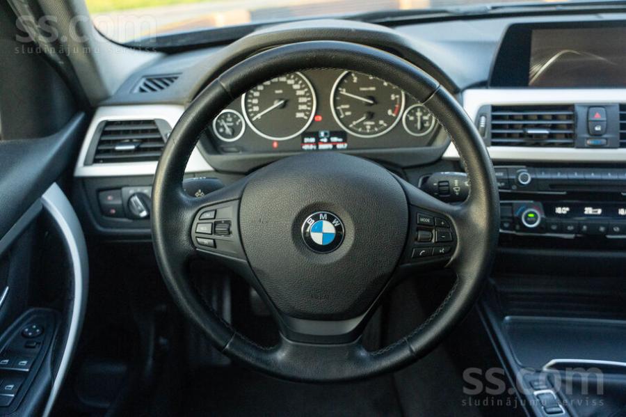 Grey BMW 318 2015 in Riga, with an engine capacity of 2.00 L and mileage of 252 thousand km for 9350 €, photo 14 on AUTOMOTO.COM.LV