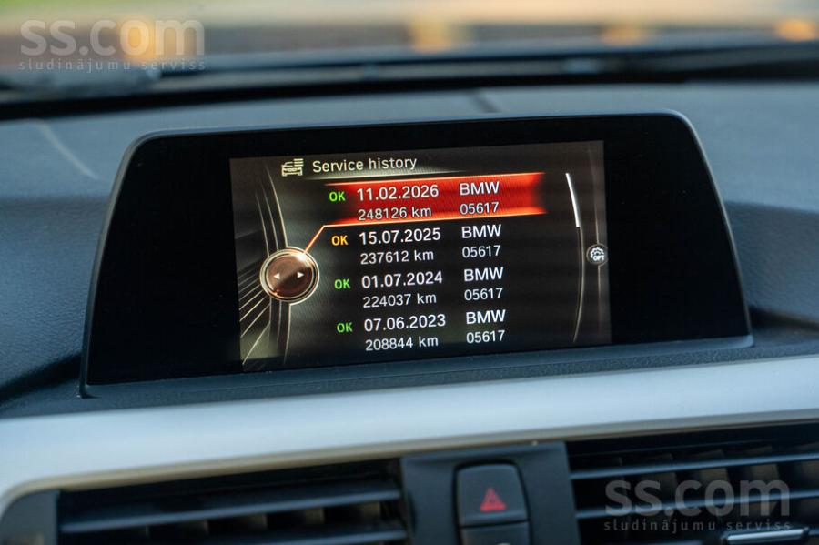 Grey BMW 318 2015 in Riga, with an engine capacity of 2.00 L and mileage of 252 thousand km for 9350 €, photo 20 on AUTOMOTO.COM.LV