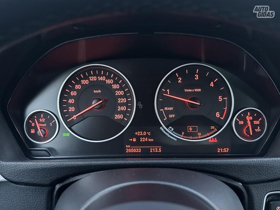 Grey BMW 318 2017 in Vilnius, with an engine capacity of 2.00 L and mileage of 265 thousand km for 7750 €, photo 28 on AUTOMOTO.COM.LV