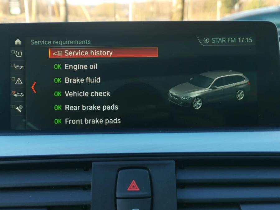 Grey BMW 318 2017 in Riga, with an engine capacity of 2.00 L and mileage of 181 thousand km for 14500 €, photo 24 on AUTOMOTO.COM.LV
