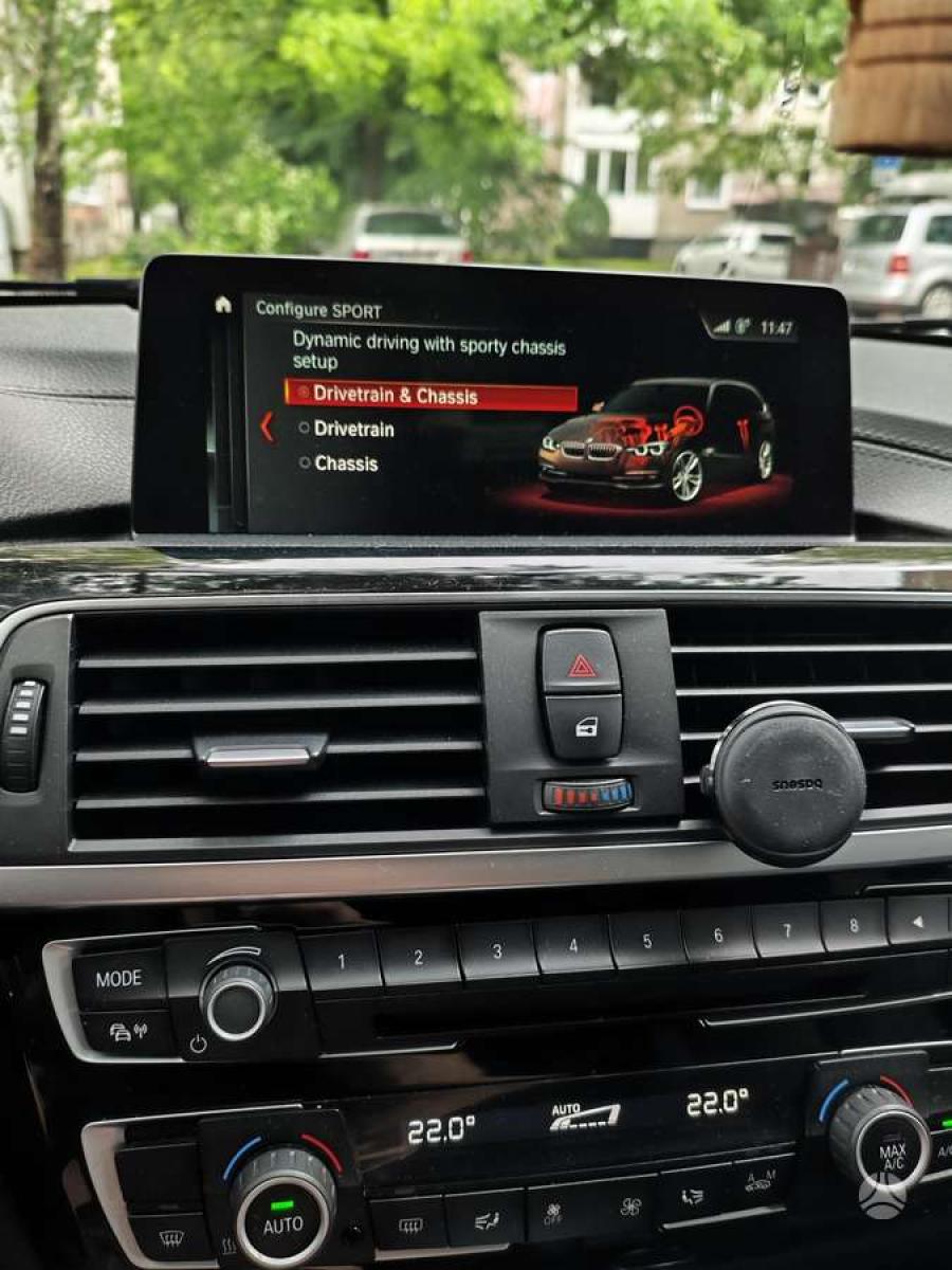 Grey BMW 318 2018 in Kaunas, with an engine capacity of 2.00 L and mileage of 244 thousand km for 11800 €, photo 15 on AUTOMOTO.COM.LV