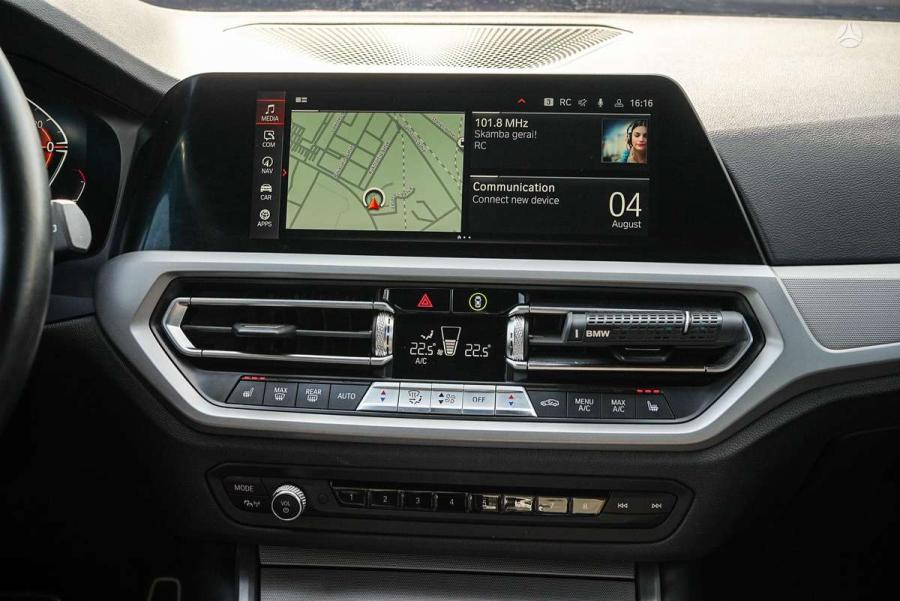 Grey BMW 318 2022 in Marijampole, with an engine capacity of 2.00 L and mileage of 127 thousand km for 21950 €, photo 20 on AUTOMOTO.COM.LV
