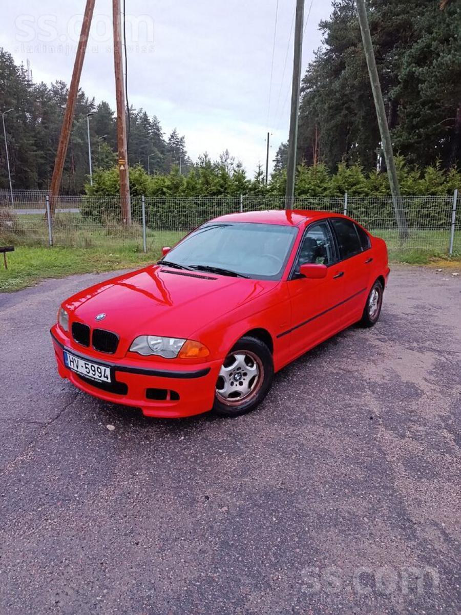 Red BMW 318 1998 in Riga, with an engine capacity of 1.90 L and mileage of 416 thousand km for 1680 €, photo 1 on AUTOMOTO.COM.LV