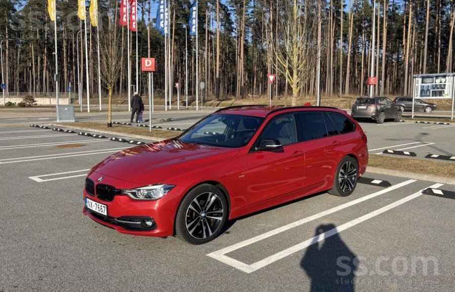 Red BMW 318 2018 in Riga, with an engine capacity of 1.50 L and mileage of 130 thousand km for 13700 €, photo 5 on AUTOMOTO.COM.LV