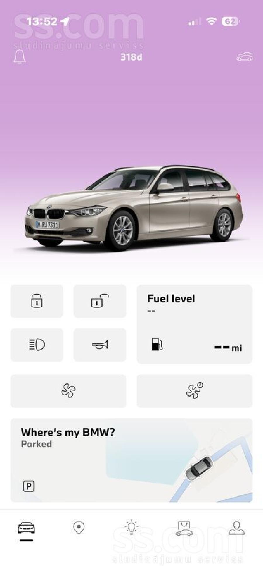 BMW 318 2015 Madona, ar dzinēja tilpumu 2.00 L un nobraukumu 374 tūkst. km par 10500 €, foto 20 vietnē AUTOMOTO.COM.LV