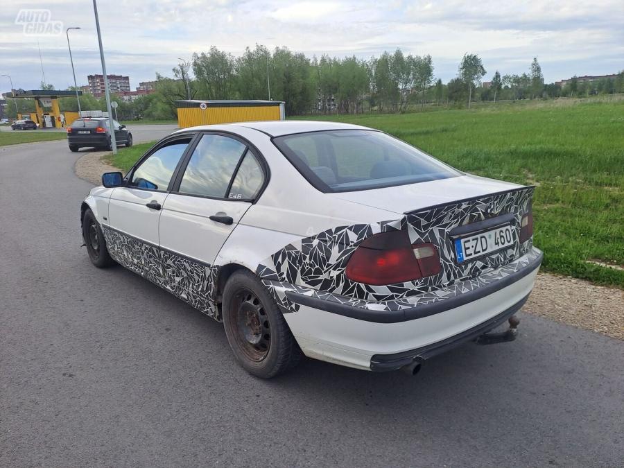 White BMW 318 1999 in Klaipeda, with an engine capacity of 1.90 L and mileage of 373 thousand km for 500 €, photo 5 on AUTOMOTO.COM.LV