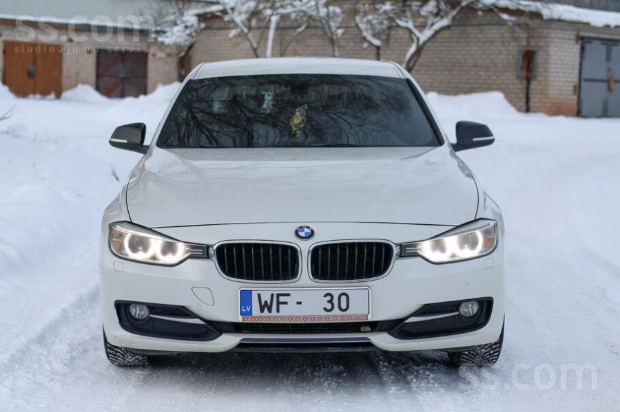 White BMW 318 2014 in Balvi, with an engine capacity of 2.00 L and mileage of 410 thousand km for 7999 €, photo 1 on AUTOMOTO.COM.LV